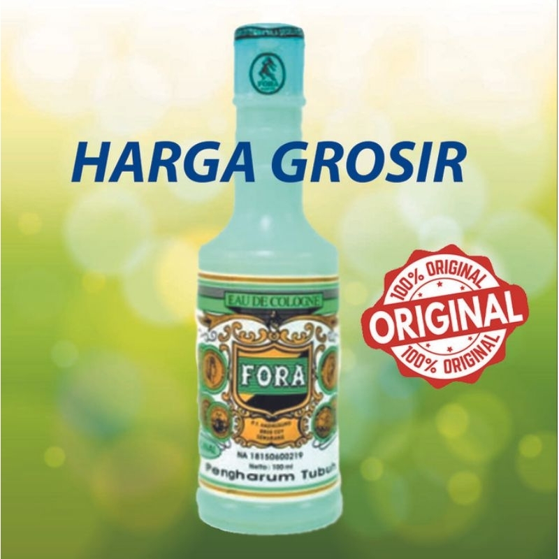Jual FORA Eau De Cologne 100ml, Pengharum Tubuh ( isi 6pcs),botol ...