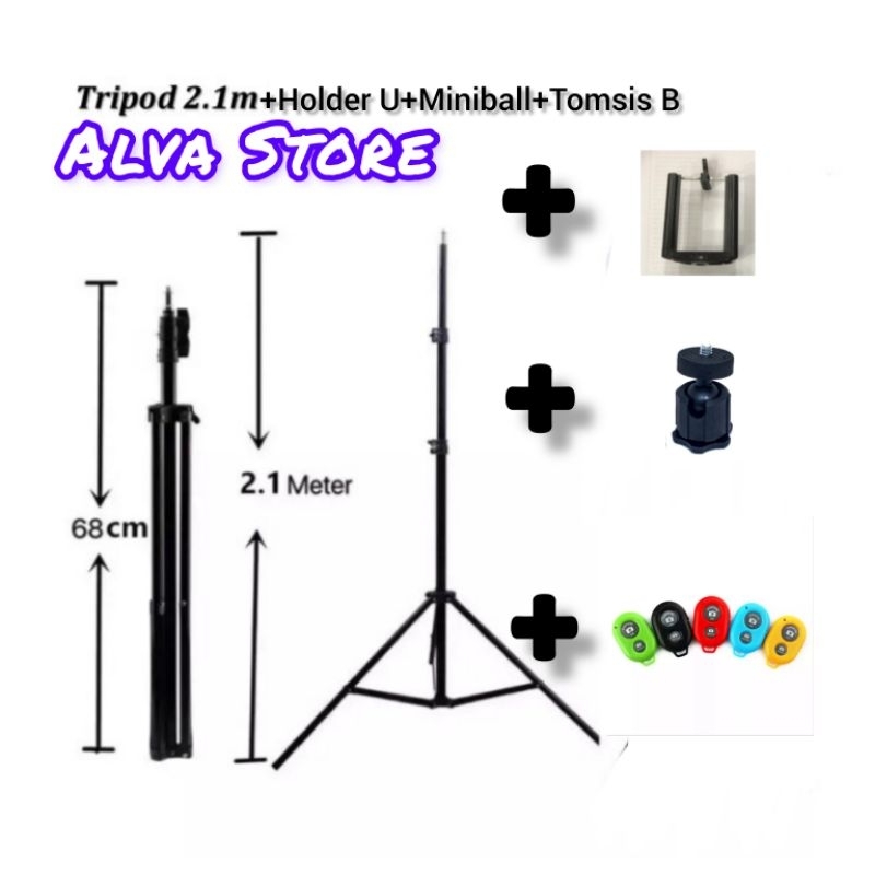 Jual TRIPOD 2.1M / TRIPOD KAMERA / TRIPOD HP / TRIPOD RINGLIGHT /TRIPOD ...