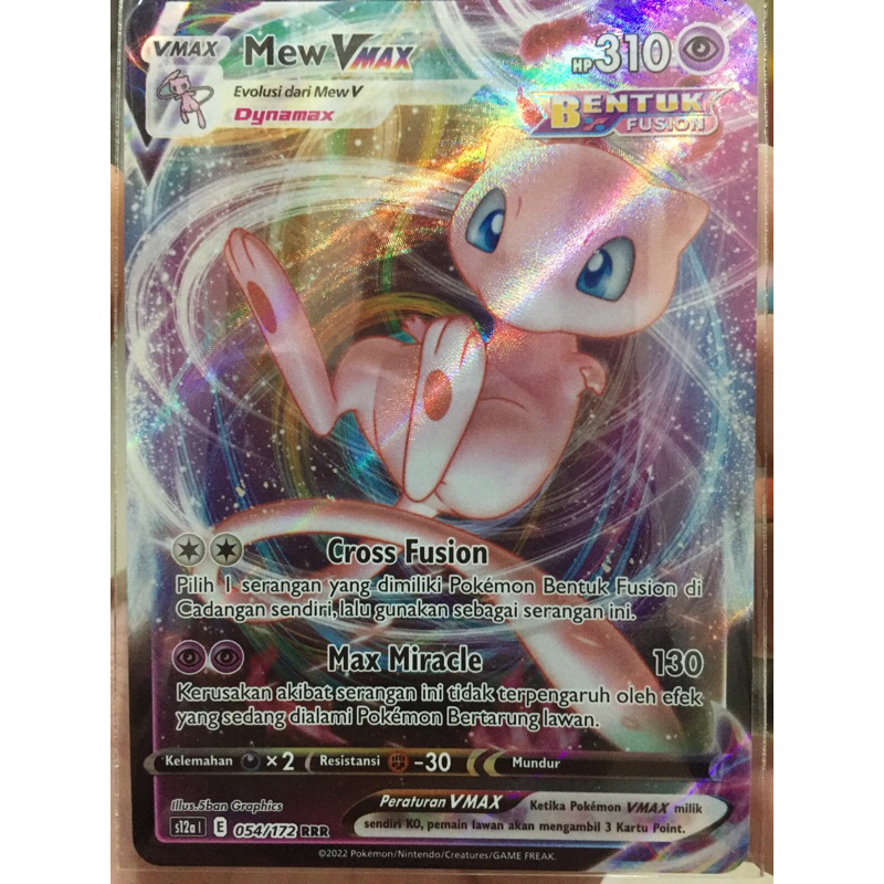 Jual KARTU POKEMON MEW VMAX RRR INDONESIA HOLO | Shopee Indonesia