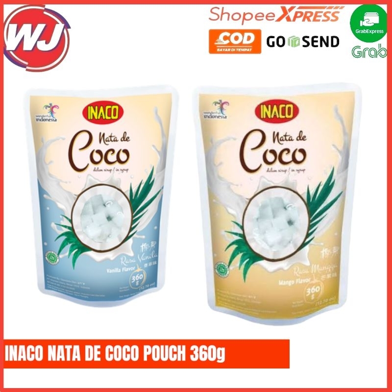 Jual INACO NATA DE COCO POUCH 360g | Shopee Indonesia