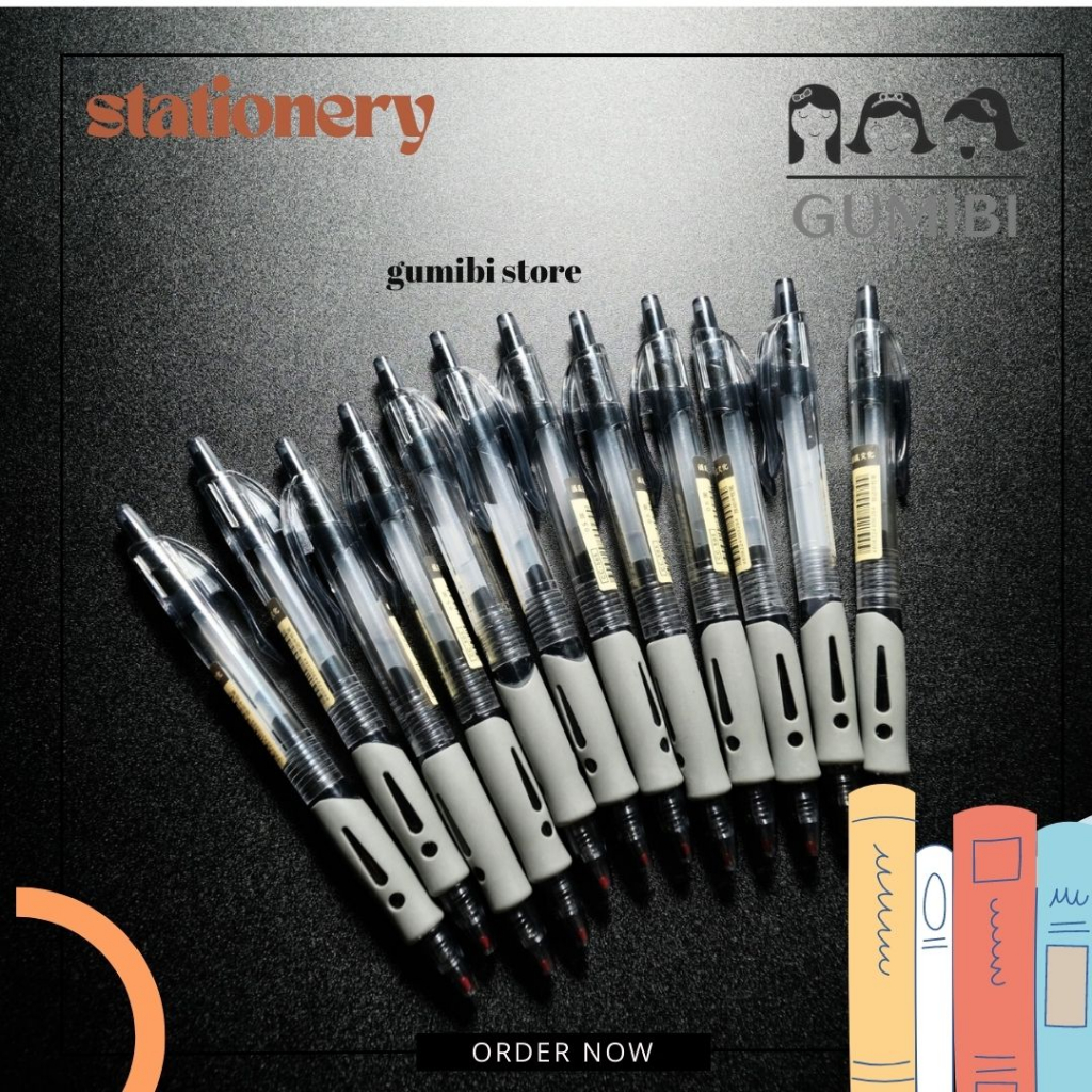 Jual PULPEN CETEK HITAM MIMI BOLPEN MEKANIK GEL 0.5MM PEN TINTA CAIR ...