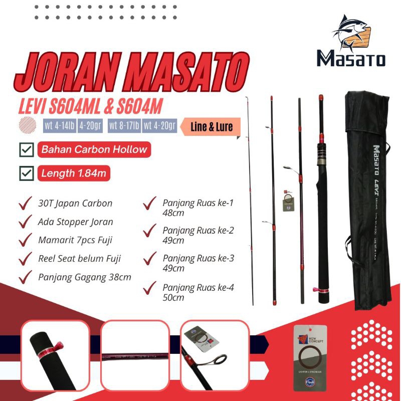 Jual JORAN MASATO LEVI | Tongkat Pancing | Travel Fishing Rod ...