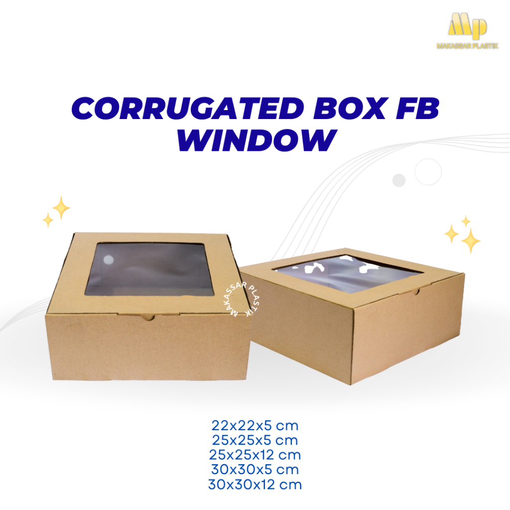 Jual Box Hampers Corrugated Window FB @10 Lbr | Shopee Indonesia