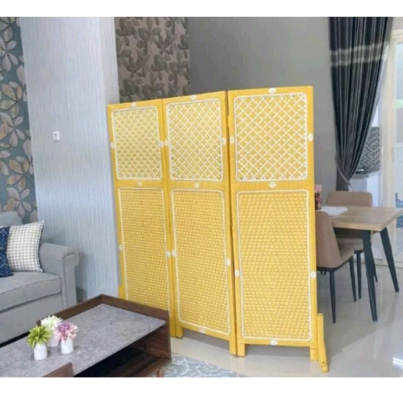 Jual ( Ready Stok)Sketsel Pembatas Ruangan Rotan Minimalis Partisi ...