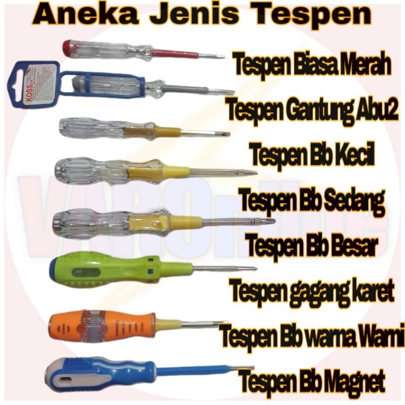 Jual Tespen/pengetes arus listrik (macam-macam tespen) | Shopee Indonesia