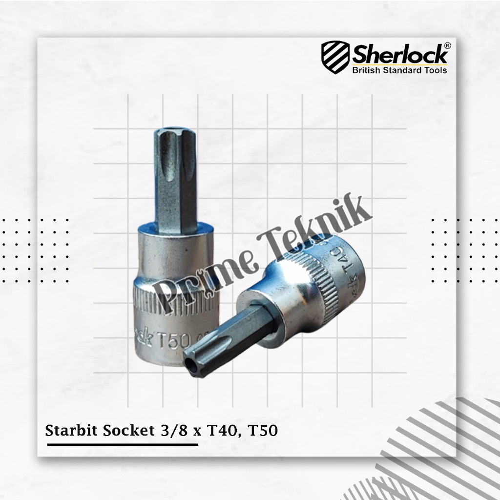Jual Star Bit Socket 3/8" T40 T50 SHERLOCK Mata Starbit Sock L Bintang ...