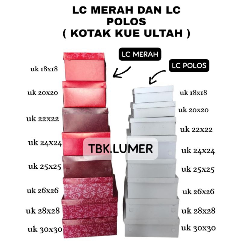 Jual LC POLOS DAN LC MERAH 1 PAK ISI 10 PCS/KOTAK KUE ULTAH | Shopee ...