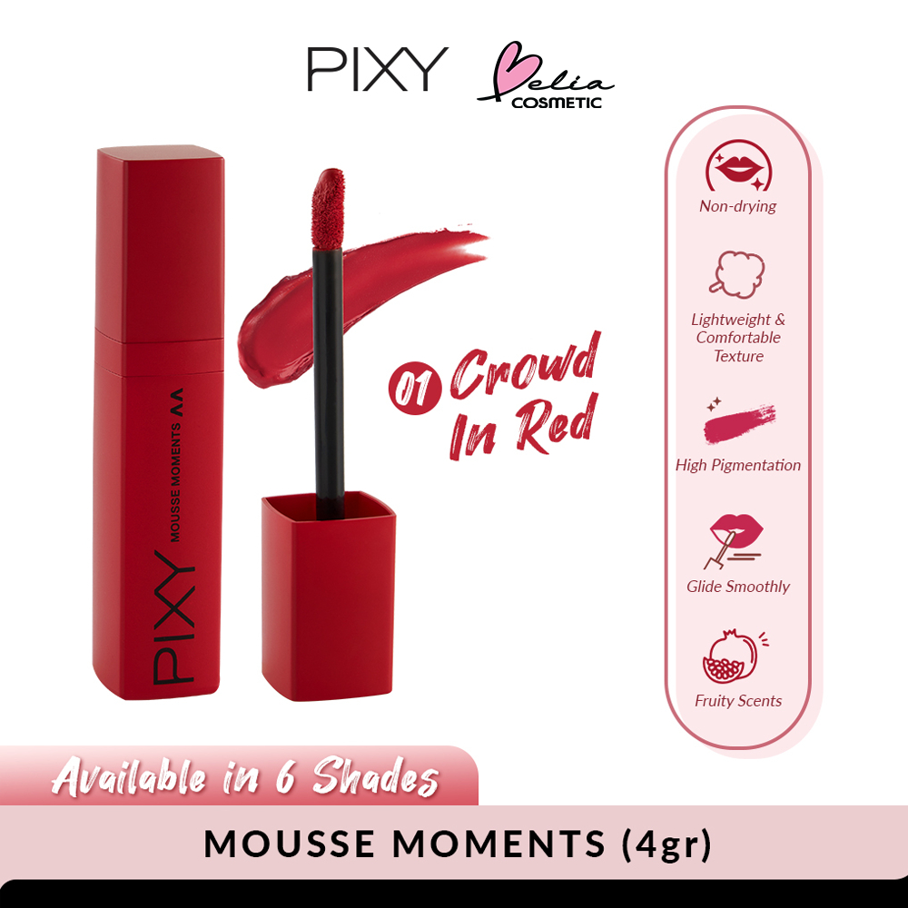 Jual BELIA PIXY Mousse Moments Series | Lip Mousse | Lip Velvet Cream ...