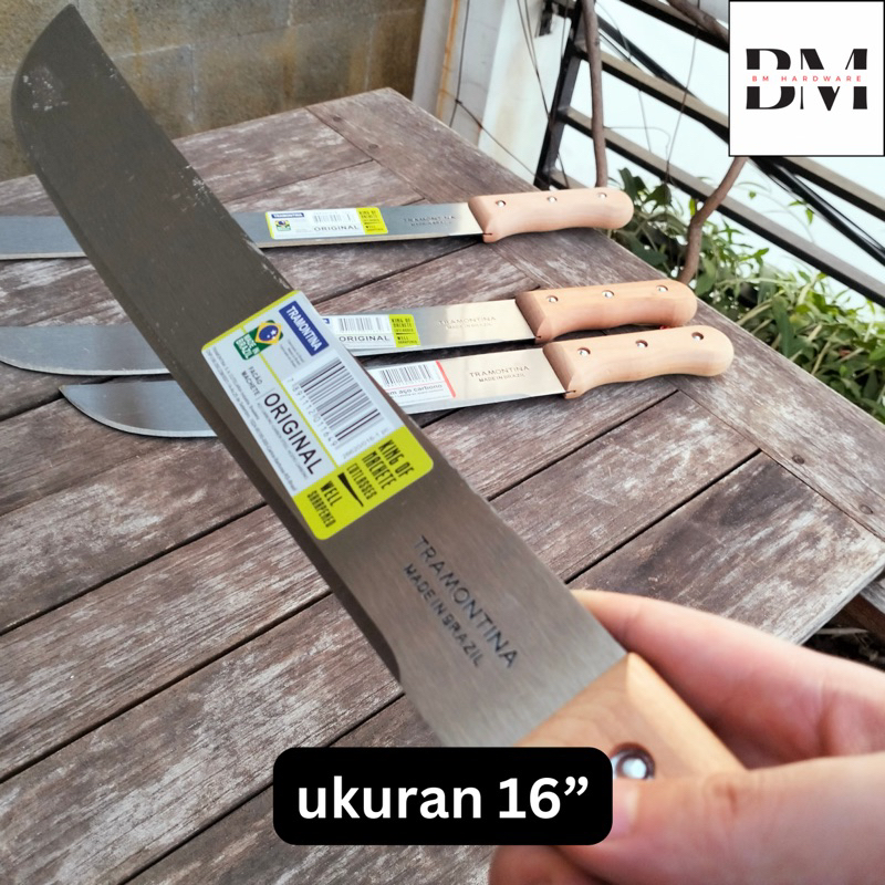 Jual Parang TRAMONTINA Brazil ORIGINAL 10” , 12” , 14” , 16” , 18”, 20 ...
