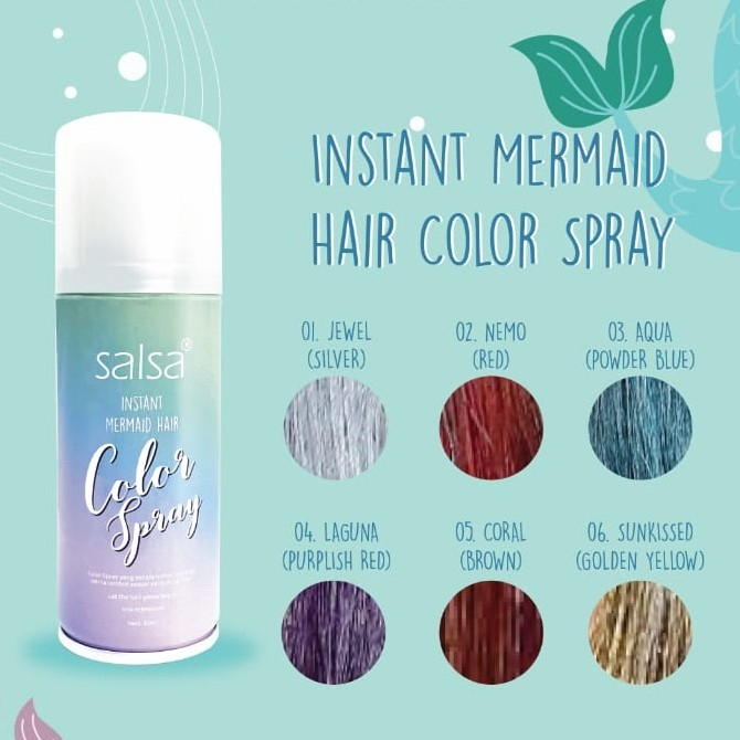 Jual SALSA Instant Mermaid Hair Color Spray - Semir Rambut Temporary ...