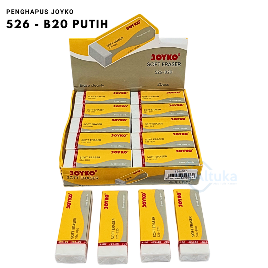 Jual Penghapus Putih / Eraser / Stip Joyko B20 Ukuran Besar | Shopee ...