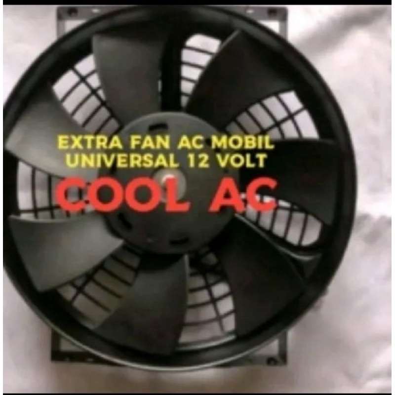 Jual EXTRA EKSTRA FAN KIPAS MOTOR AC MOBIL UNIVERSAL KONDENSOR RADIATOR RANGKA BESI 12V 10" INCH ...