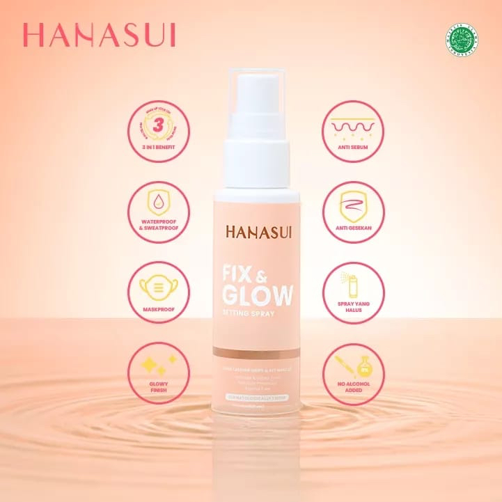 Jual Hanasui Fix & Glow Setting Spray 60ml | Shopee Indonesia