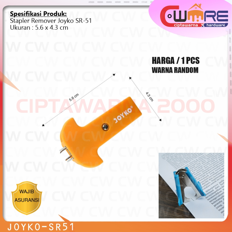Jual Stapler Remover Pembuka Pelepas Steples Joyko SR-51 SR-52 - Cw28950 | Shopee Indonesia