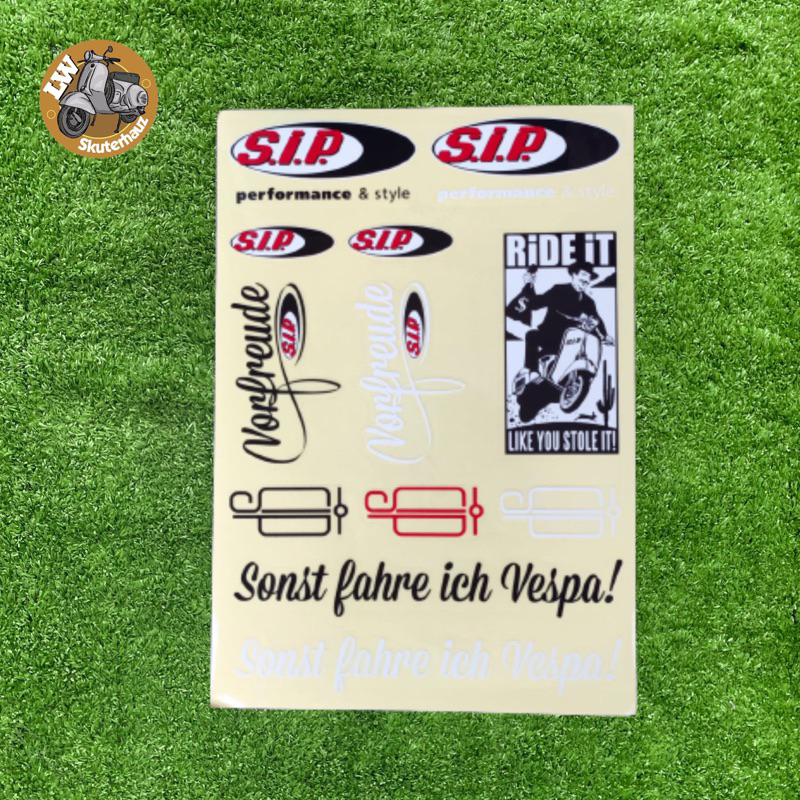 Jual Sticker Stiker Set by SIP Scootershop Germany - Kuning (SIP ...
