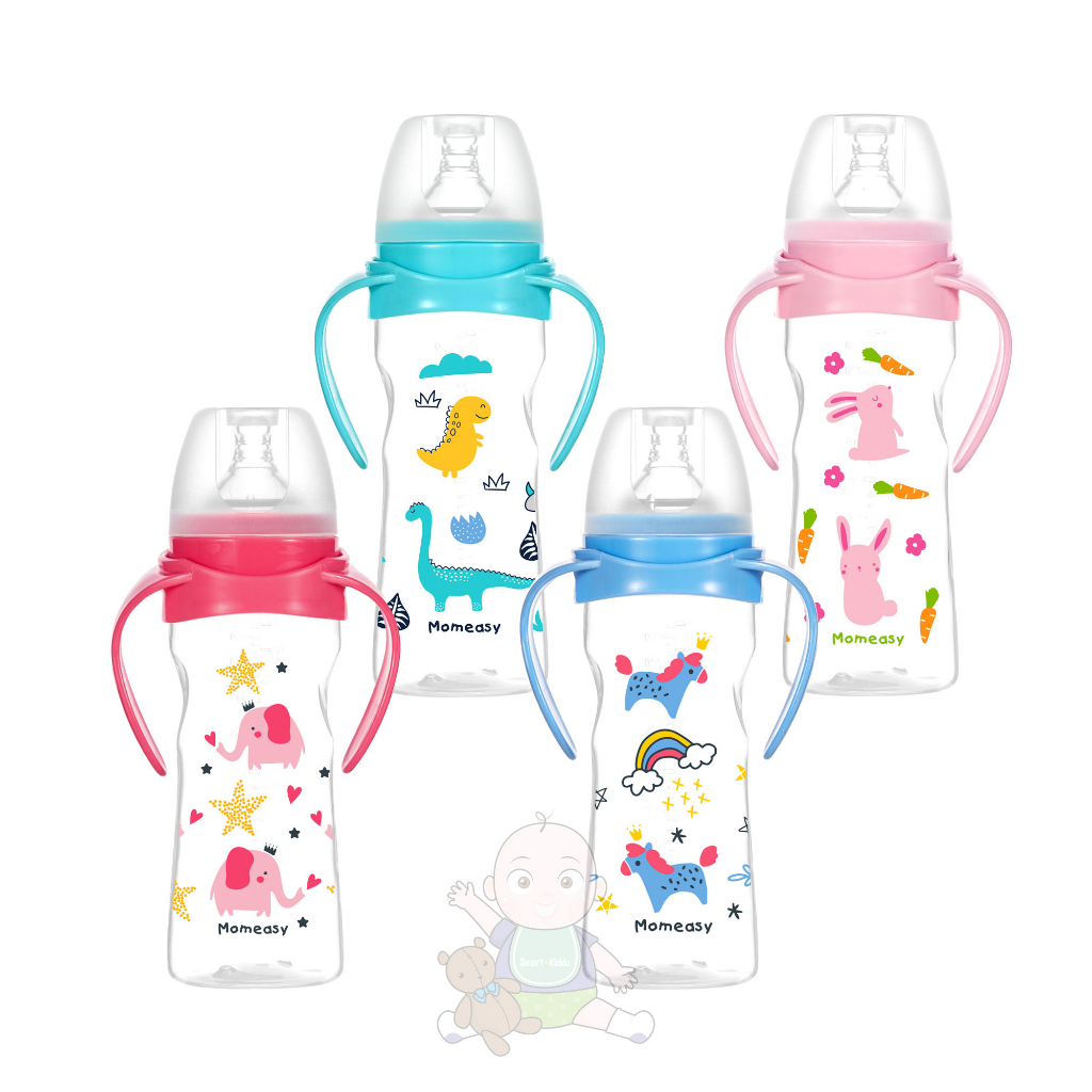 Jual Botol Susu Bayi Pegangan Wide Neck Nipple MomEasy / Dot Bayi 240ml ...