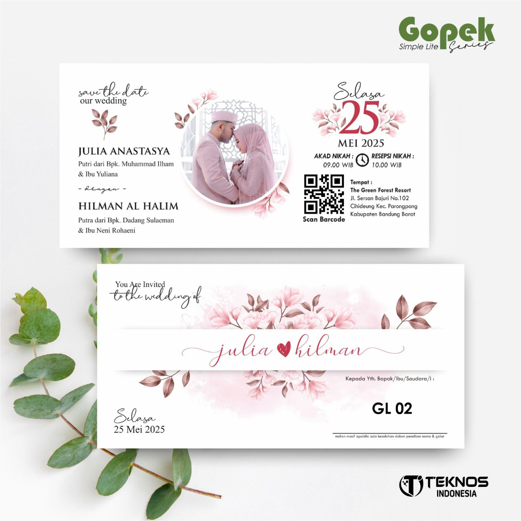 Jual SAMPLE UNDANGAN PERNIKAHAN TEKNOS - SAMPLE UNDANGAN NIKAH | Shopee ...