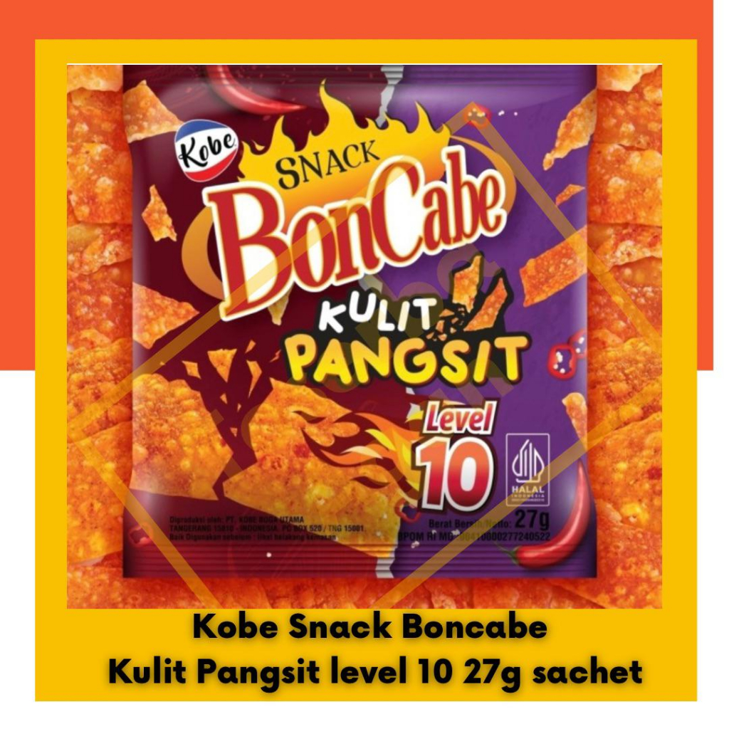 Jual Kulit Pangsit Snack Boncabe Level 10 Pedas 27 Gram Sachet | Shopee ...