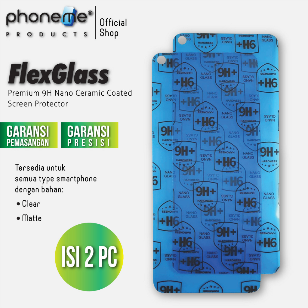 Jual PhoneMe Flex-Glass Flexible Tempered Glass - Isi 2 - Semua Model ...