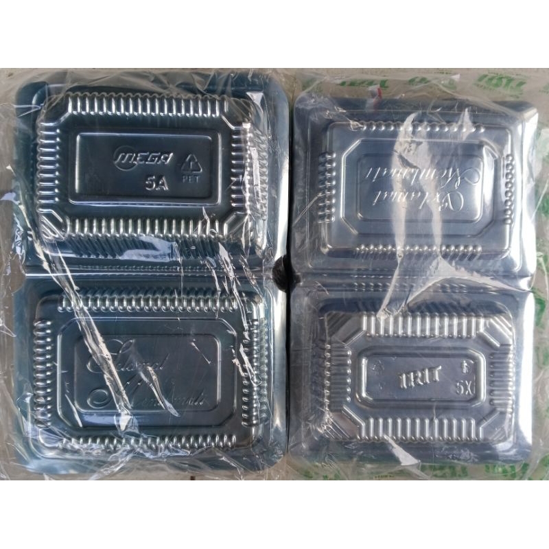 Jual (1 PACK /100 PCS) Kotak mika 5A / 5X merk IRIT / MEGA kotak nasi ...
