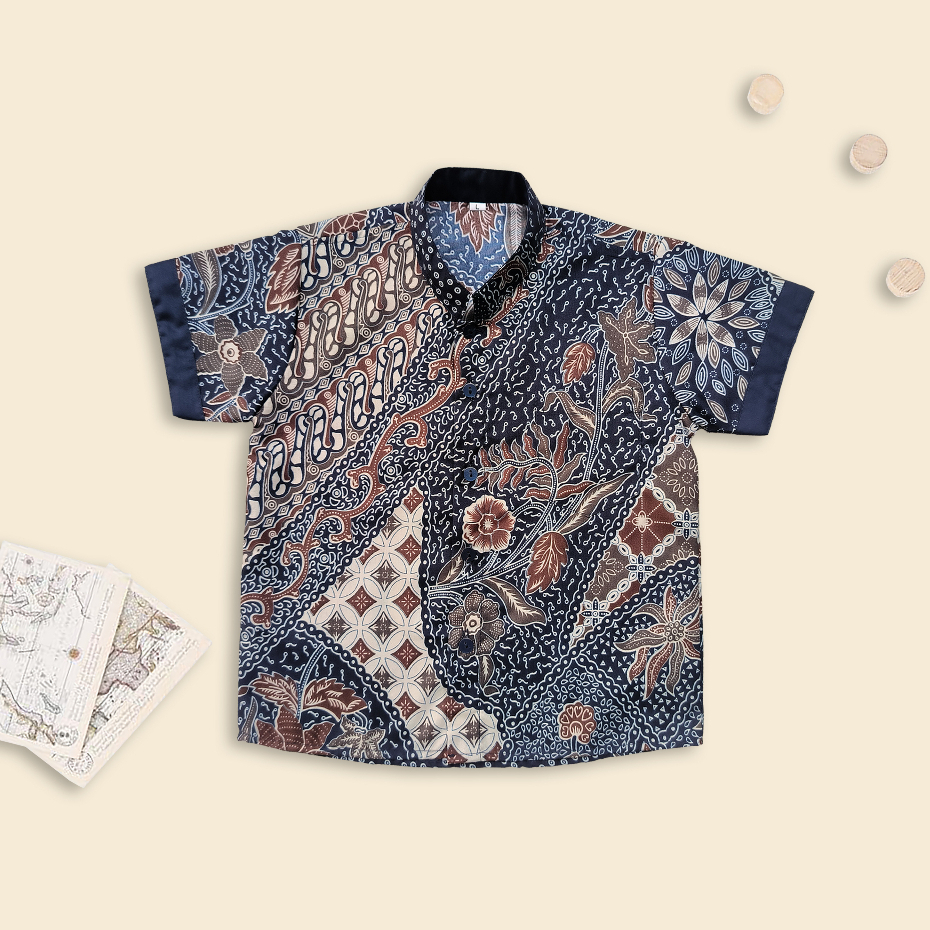 Jual Kemko Batik Motif Merak Seno Biru Size Dewasa dan Anak | Shopee ...