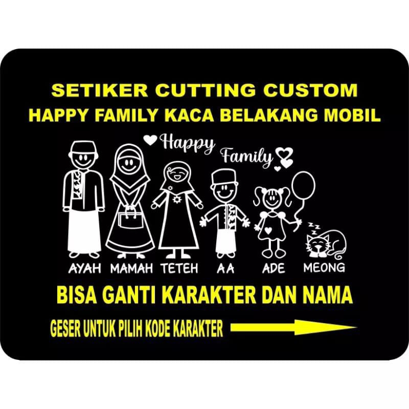 Jual stiker happy family | Shopee Indonesia