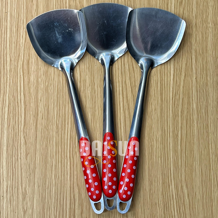 Jual BUNDLING 6PCS SUTIL STAINLESS/ SPATULA STAINLESS MOTIF POLKADOT ...