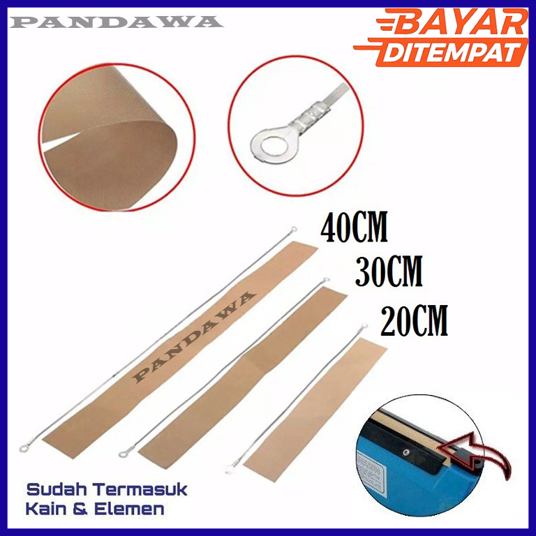 Jual Elemen Kawat Sealer Press Plastik - Element Impulse Sealer Panjang 40 cm / 30 cm / 20 cm ...