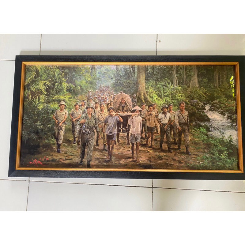 Jual Hiasan Dinding Lukisan cetak Para pahlawan peperangan plus bingkai ...