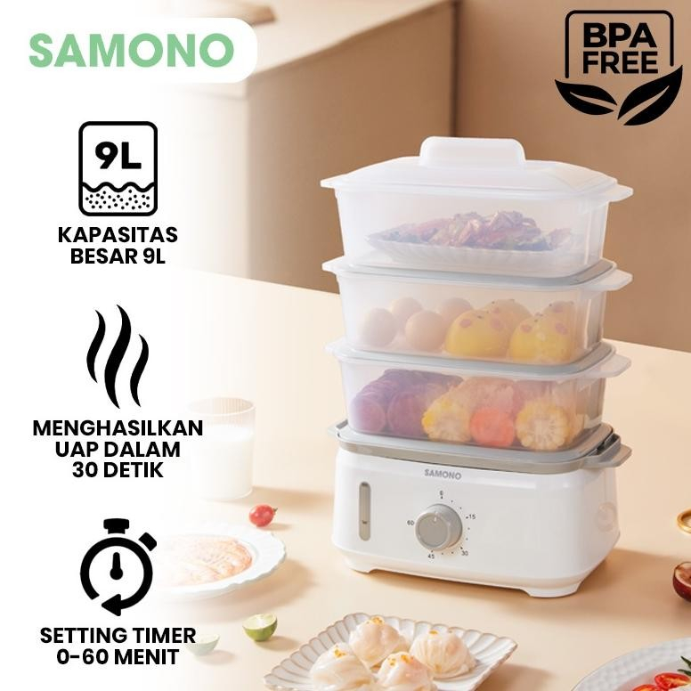 Jual SAMONO FOOD STEAMER SW FS09 | Shopee Indonesia