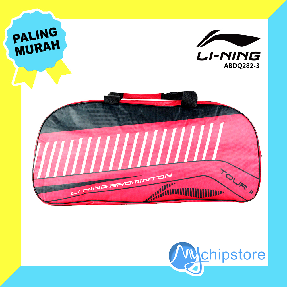 Jual Tas Raket Resleting 2 Bulu Tangkis Badminton Original Lining ...