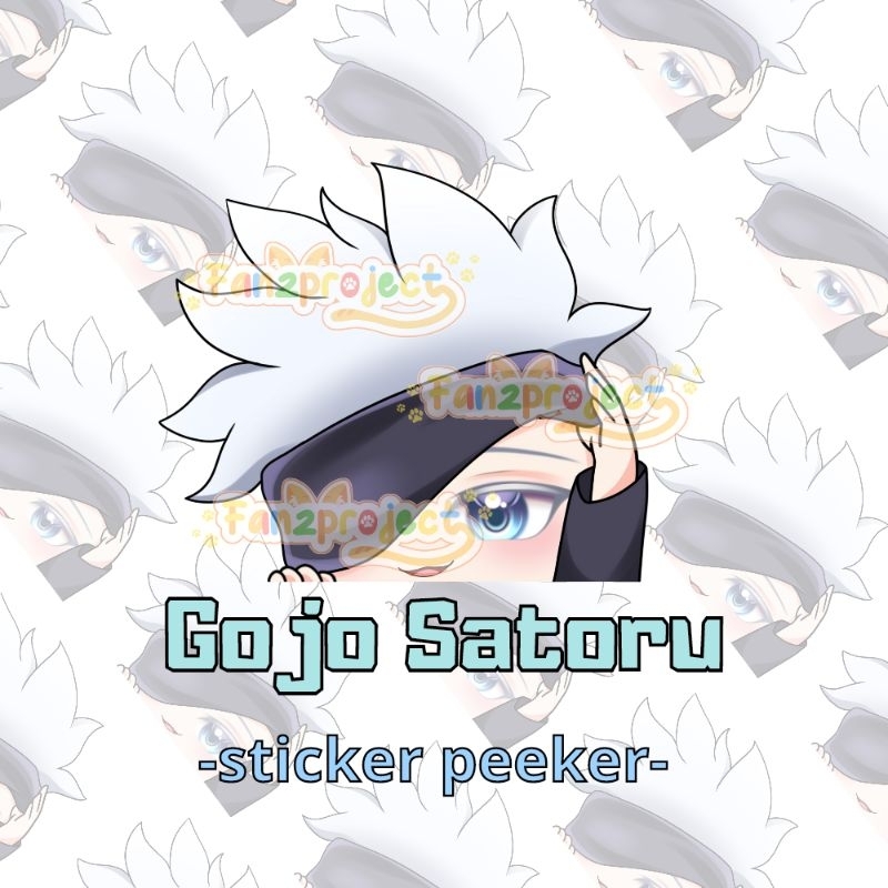 Jual STICKER INTIP ANIME GOJO SATORU JUJUTSU KAISEN WATERPROOF | Shopee ...