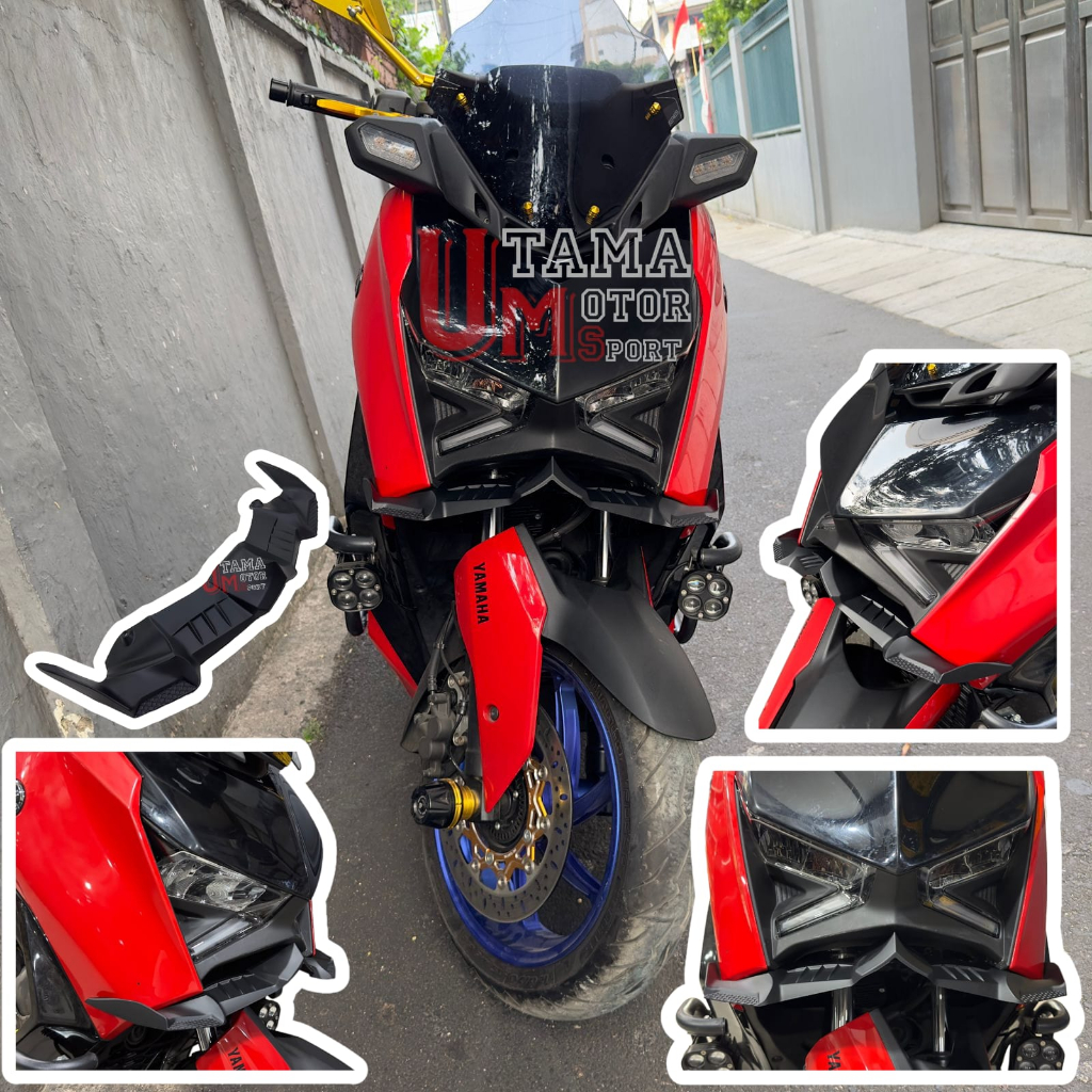Jual Winglet Kumis Moncong Sport Aerodynamis XMAX-250/300 New 2022-2023 ...