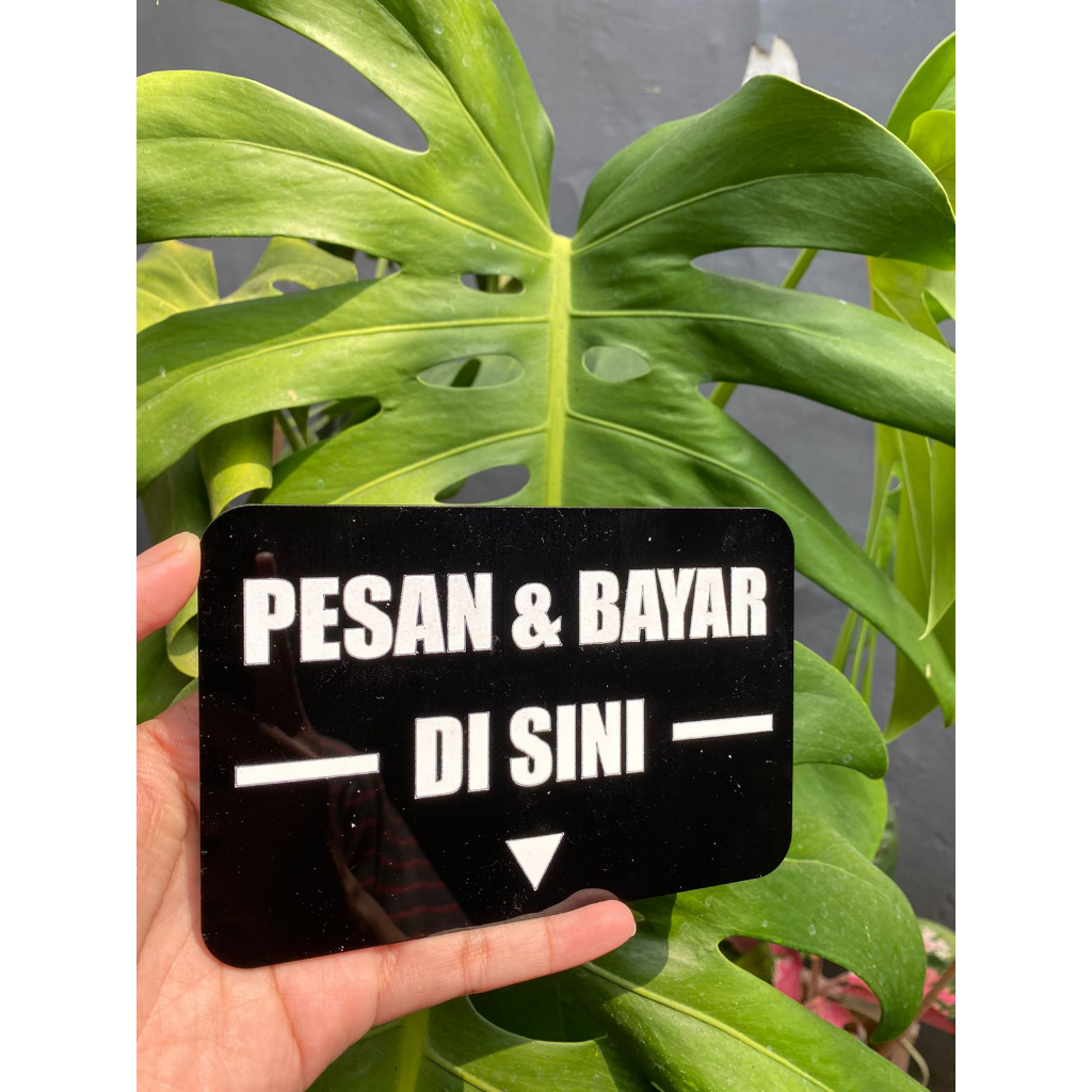 Jual Signage akrilik hitam Pesan dan bayar di sini minimalis | Shopee ...