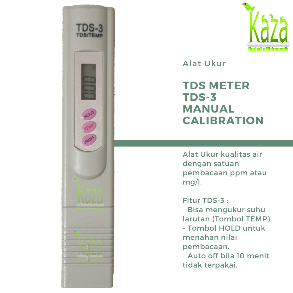 Jual TDS Meter TDS-3 - PPM Meter Alat Ukur Kualitas dan Suhu Air | Shopee Indonesia