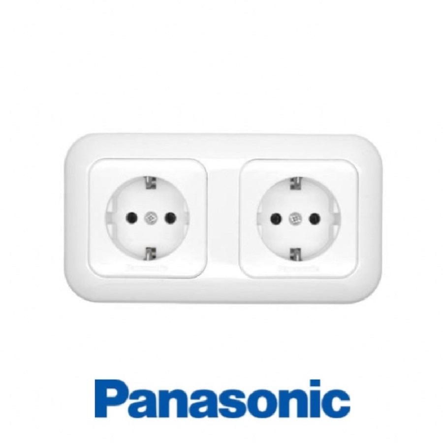Jual Stop Kontak Arde Double Tanam Wide Series Panasonic WEJP 11322-7 ...