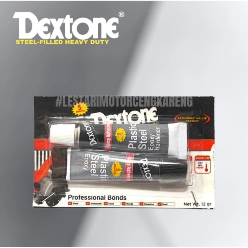 Jual LEM DEXTONE EPOXY ADHESIVES 5 MENIT UNTUK BODY PLASTIK BESI DLL 12 ...