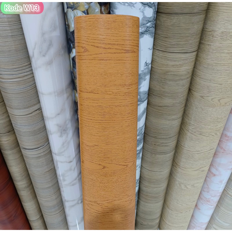Jual wallpaper kayu/wall sticker kayu/sticker kayu /(BAHAN TEBAL)ASLI ...