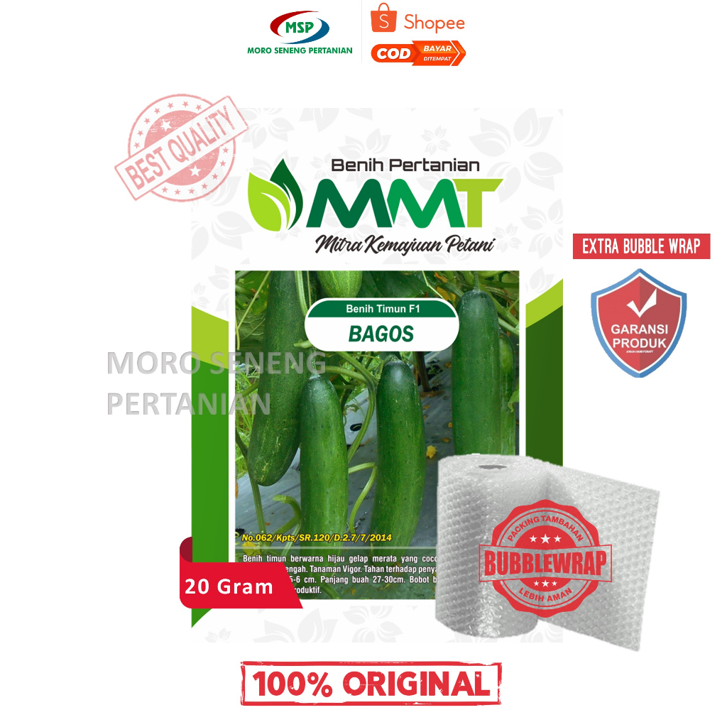 Jual Benih Timun F1 Bagos MMT SEED 20GR | Shopee Indonesia