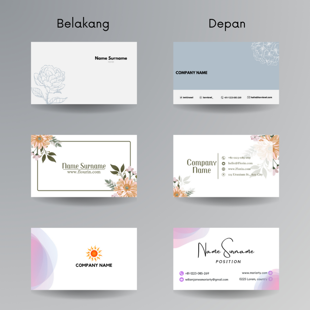Jual Cetak Name Card/Print Name Card Custom | Shopee Indonesia