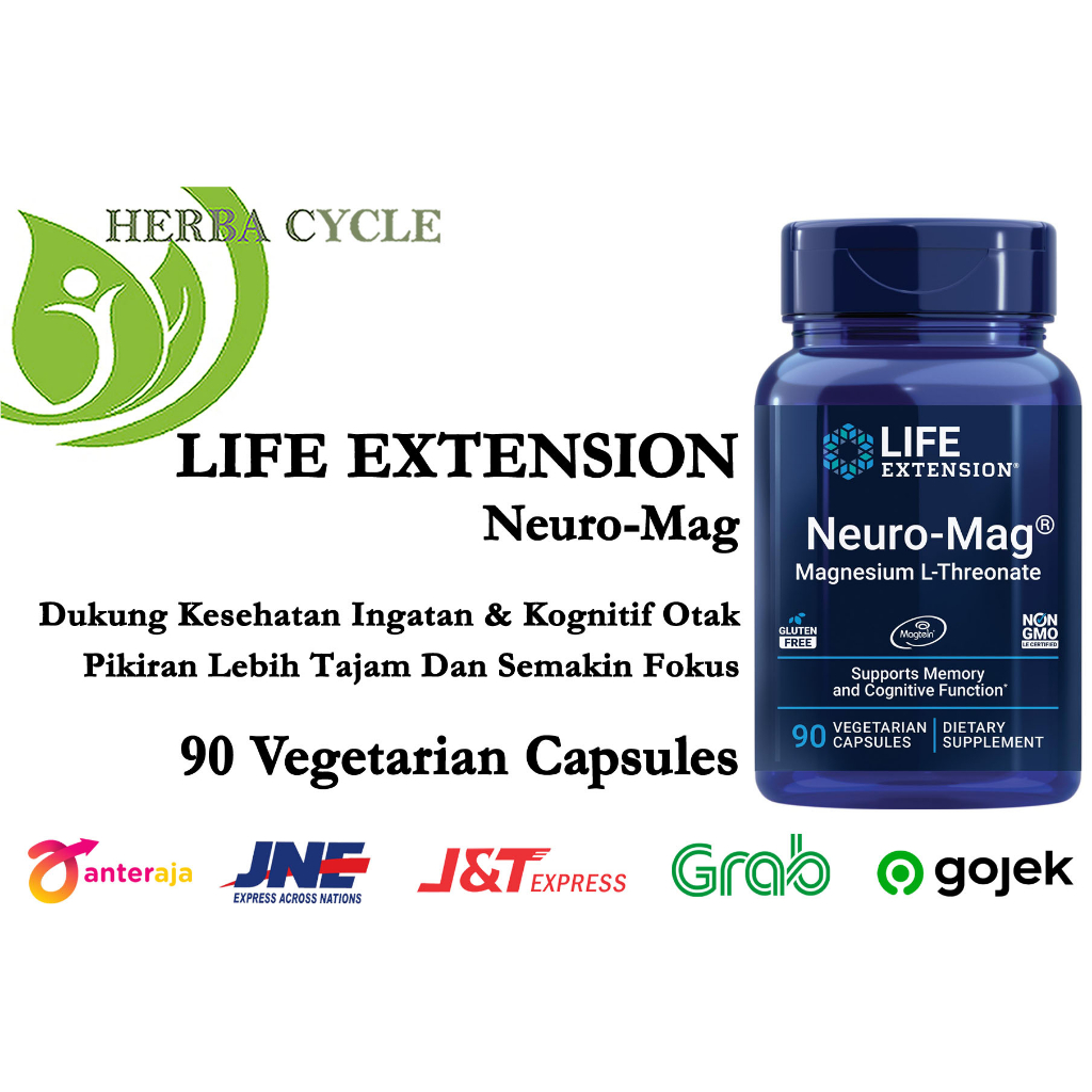 Jual Life Extension Neuro Mag Magnesium LThreonate 90Veg Life Ext Neuro ...