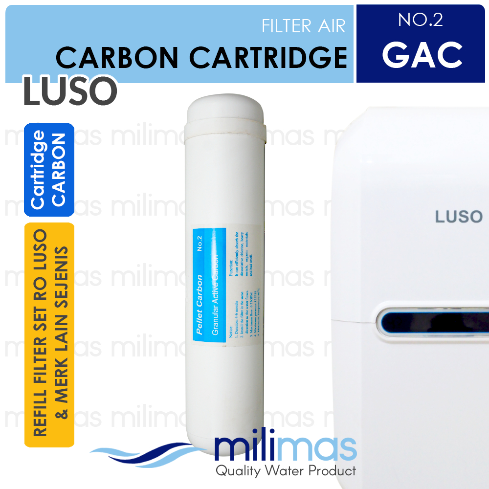 Jual LUSO INLINE Karbon GAC Cartridge Pre Carbon Filtrasi 10" - Iodine ...