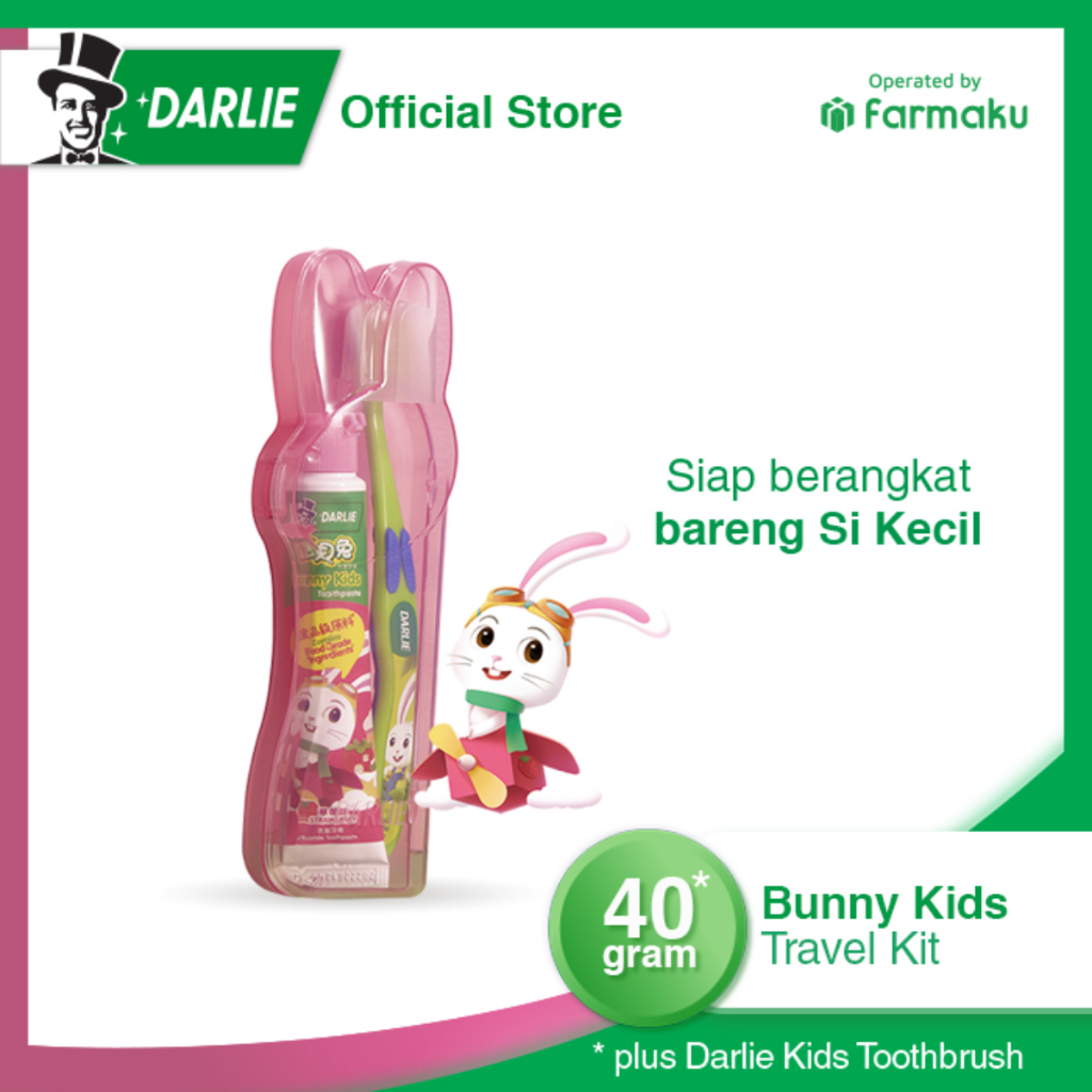 Jual DARLIE Travel Kit Bunny Kids & Cutie Bunny Sikat Gigi (Usia 6 ...