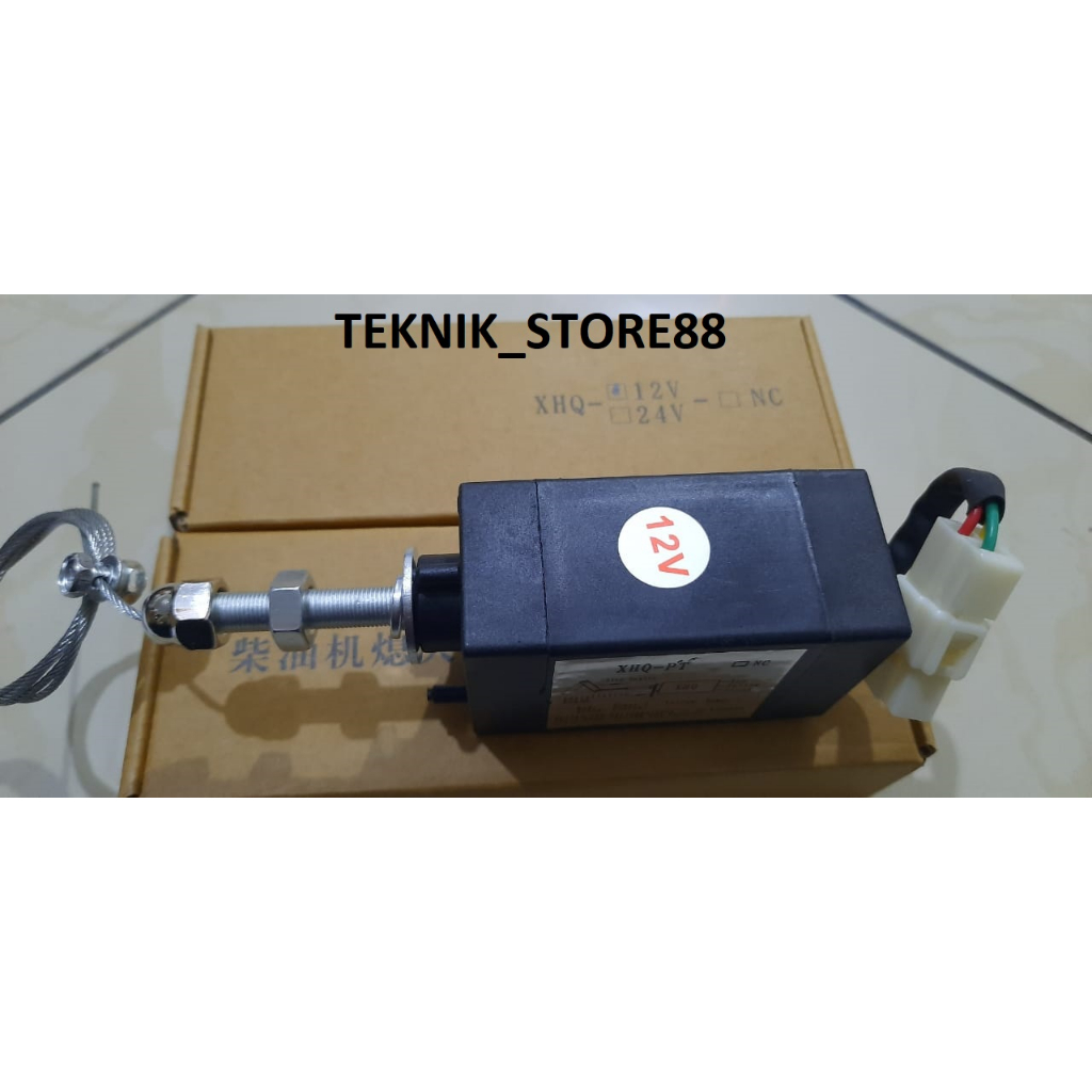 Jual Selenoid/solenoid Kotak generator stop XHQ-PT 12V 24V - 12V - 24V | Shopee Indonesia