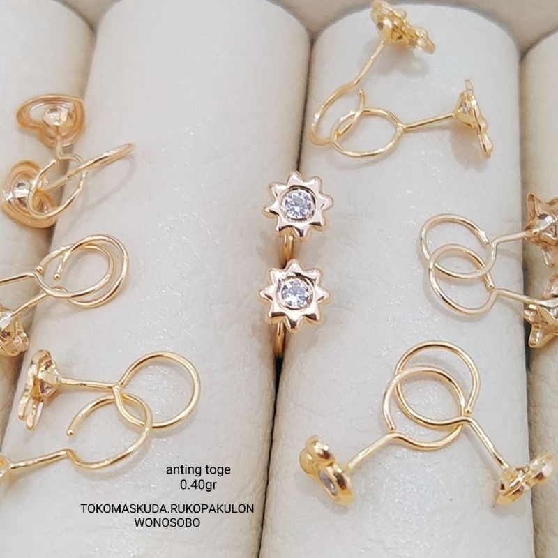 Jual Anting toge (emas asli kadar 375/8k) | Shopee Indonesia