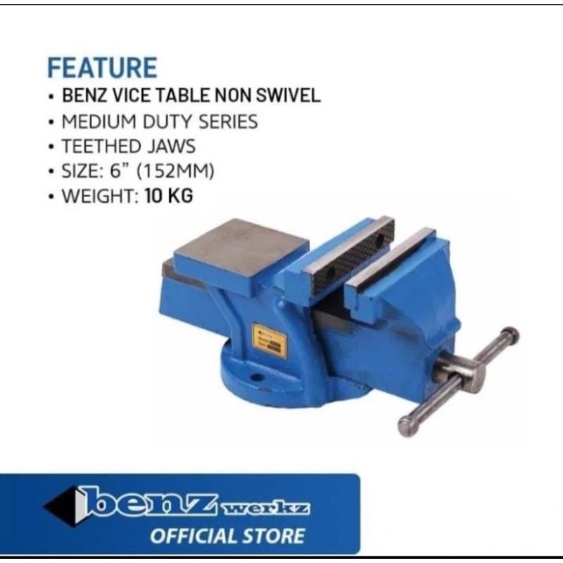 Jual catok paront 6" Benz fixed/ ragum 6" Benz fixed / catok Benz 6 ...