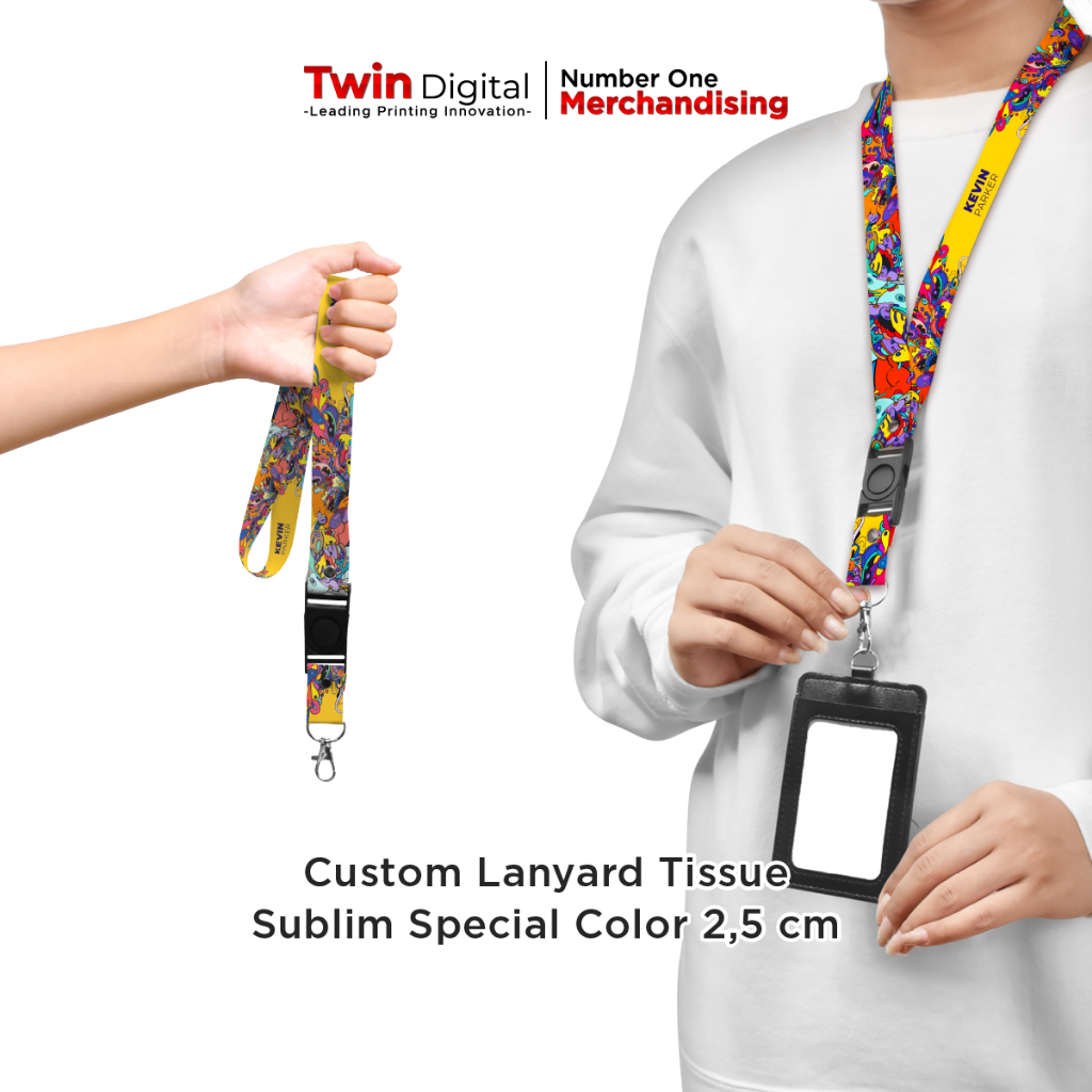 Jual Twindigital Tali ID Card Custom Design Stopper Kalung Gantungan ...