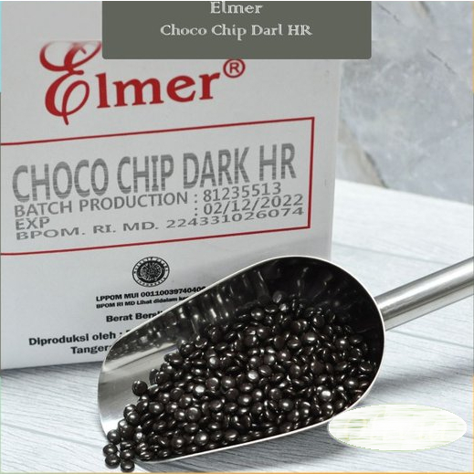 Jual ELMER CHOCO CHIPS DARK HALF ROUND REPACK 500GR | Shopee Indonesia
