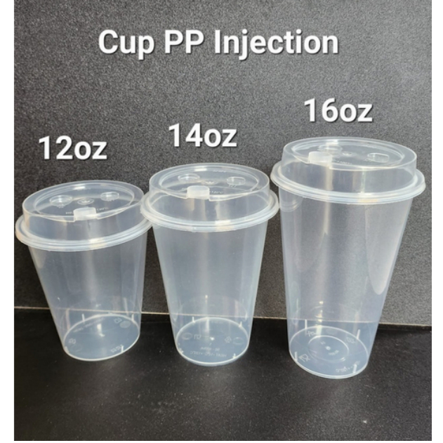 Jual Cup Gelas Injection Perlengkapan Minuman Boba Kopi Jus Thai Tea ...