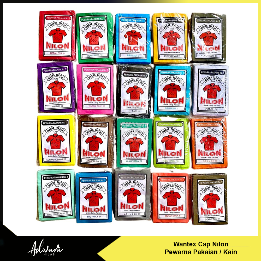 Jual Wantex Cap Nilon Pewarna Pakaian Textile (per pcs) | Shopee Indonesia